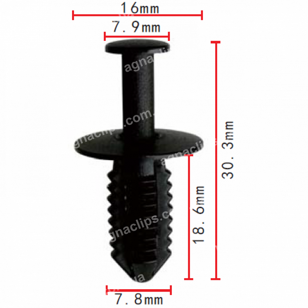 Кліпси розпірні натискні C 880 Кліпса Mercedes A1249900492 Ціна 1.56 ...
